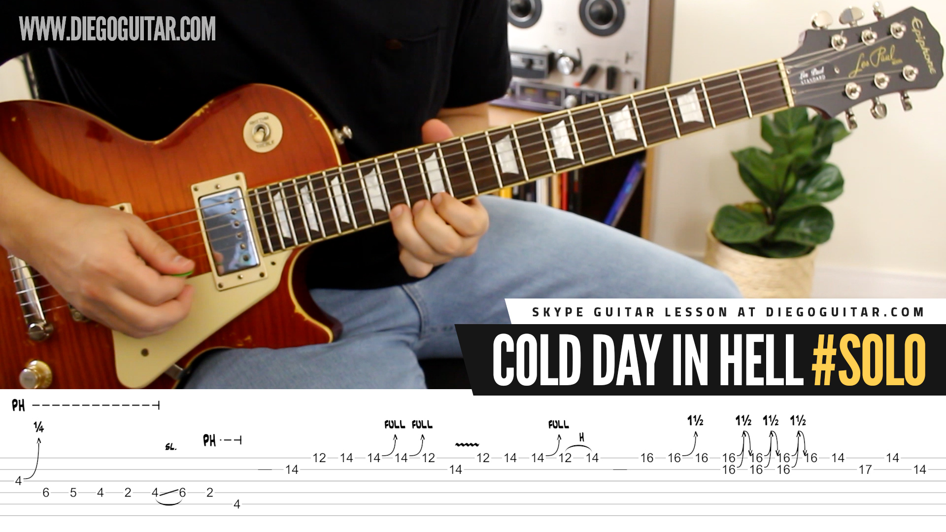 Cold Day In Hell Guitar Solo Tab | Zoom Guitar Lessons